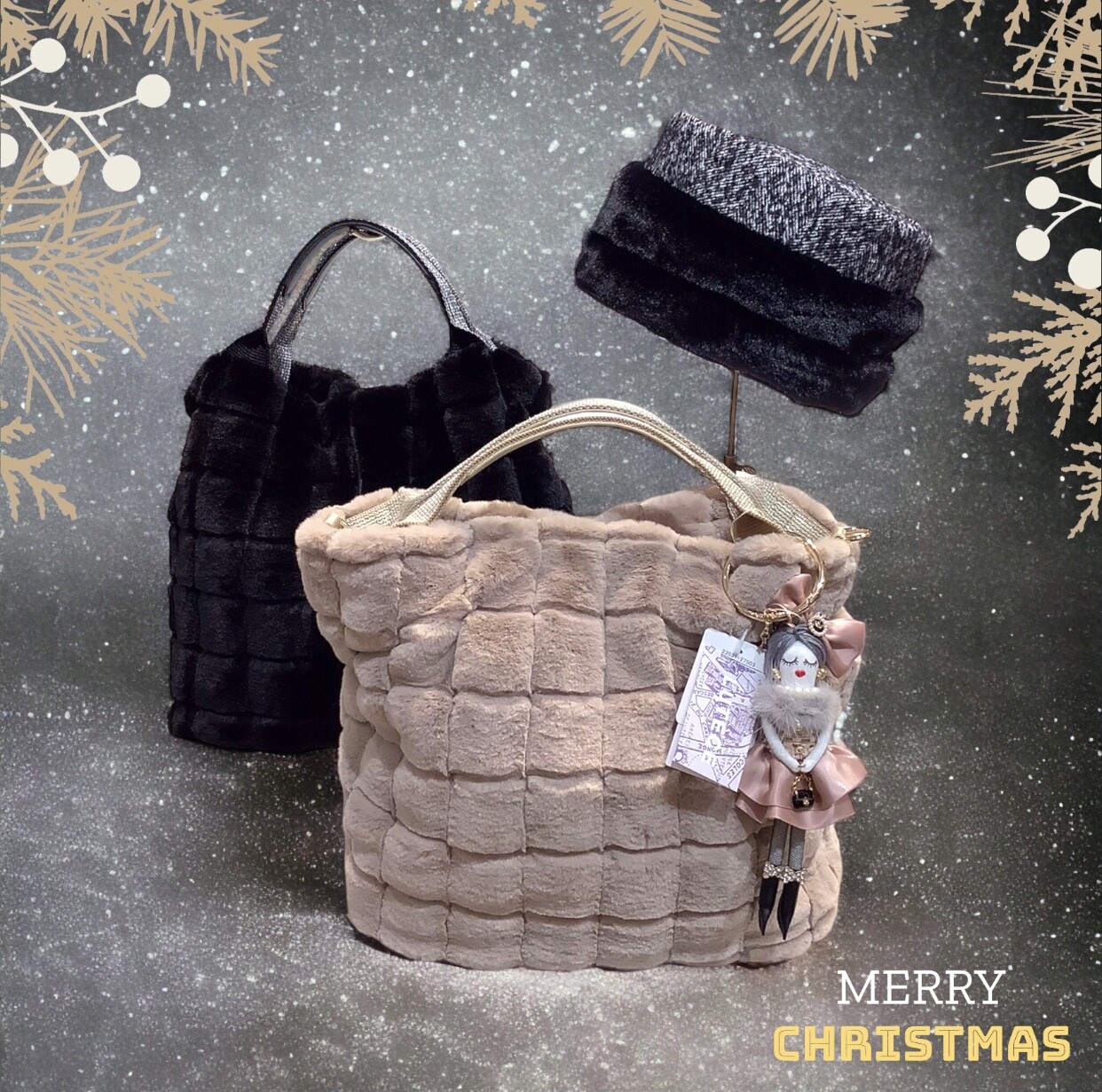 TRIDEEP 「ふわふわファーバッグ」👜 ｜家族亭｜ショップニュース | せいせき：京王聖蹟桜ヶ丘ショッピングセンター